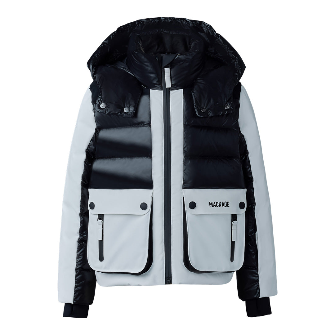 ANDRE-T mixed-media Down ski jacket | Mackage® EU
