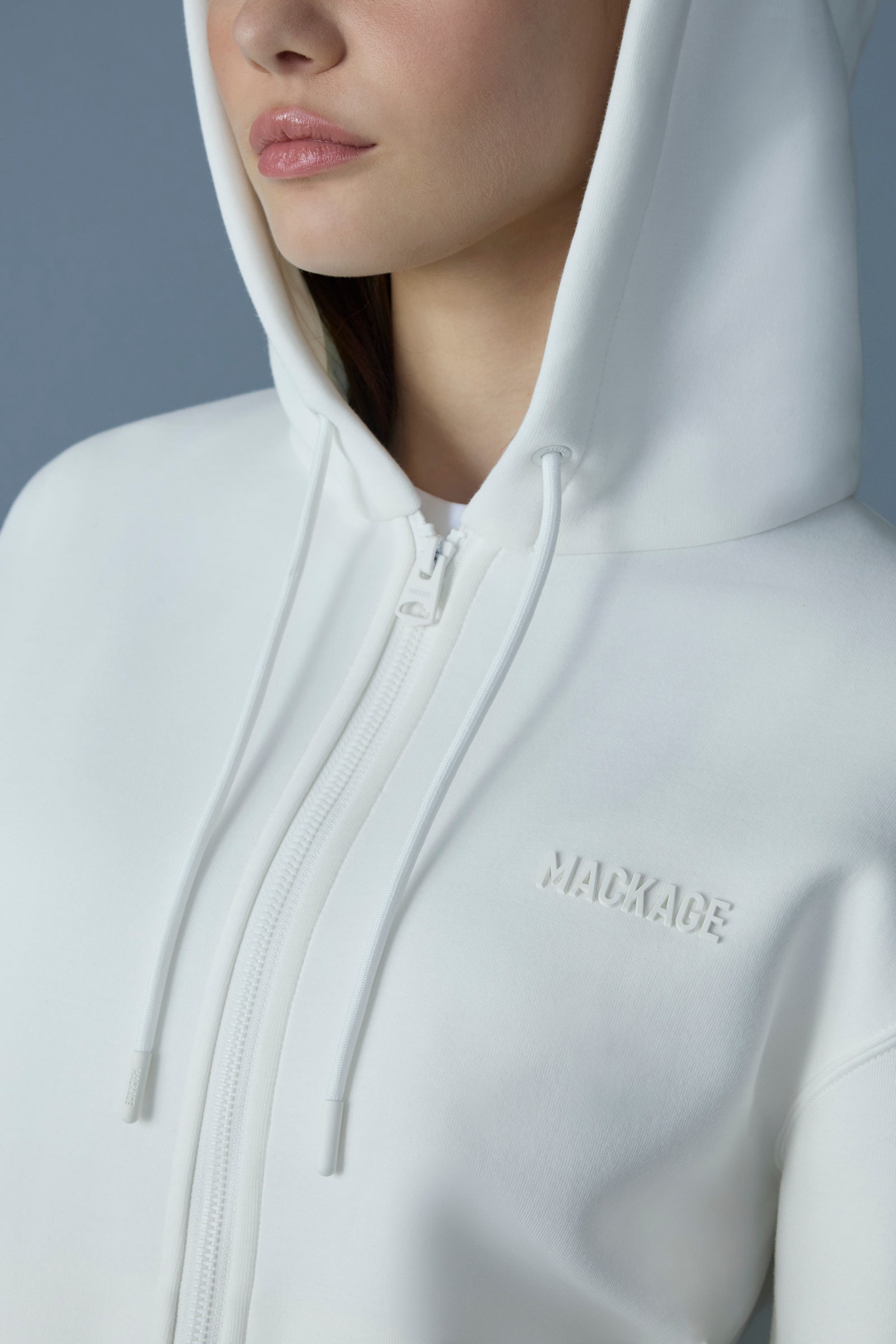 Kryssa, Double-Face Zip-Up Hoodie | Mackage® EU