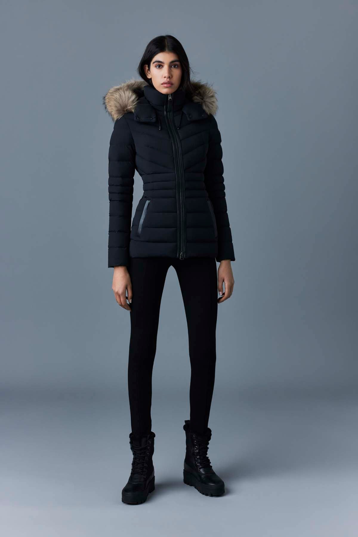 Patsy, Agile 360 down jacket with natural fur for ladies | Mackage® EU